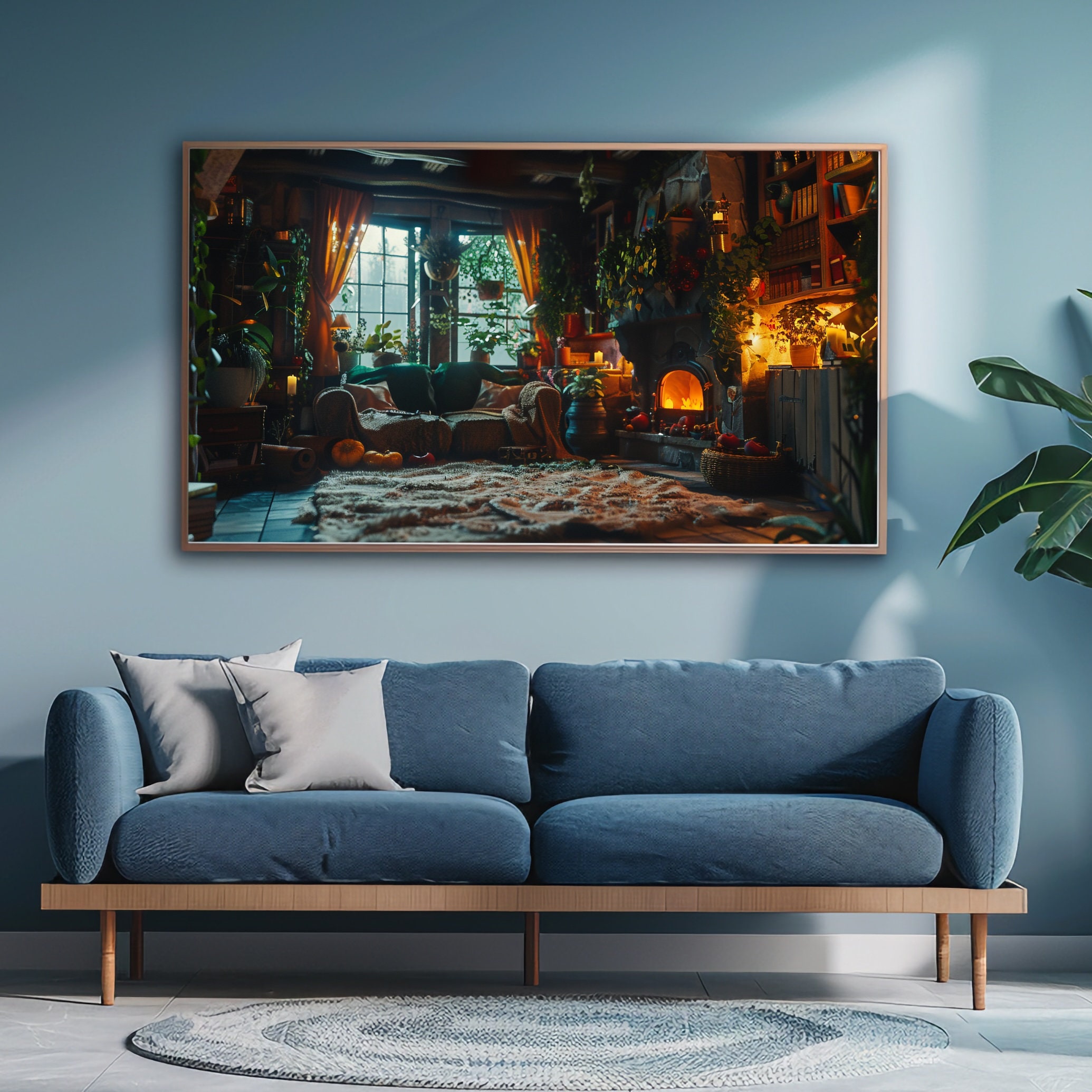 Frame TV Art Cozy Wizard Set Cottagecore TV Art Spring TV Art Fantasy ...