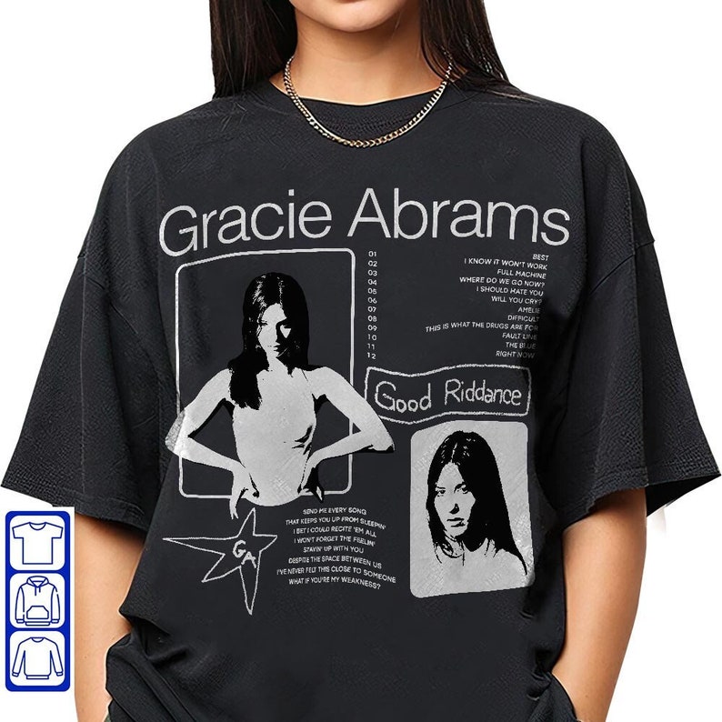 Gracie Abrams Merch Aesthetic Trendy Oversized Unique Good Riddance ...
