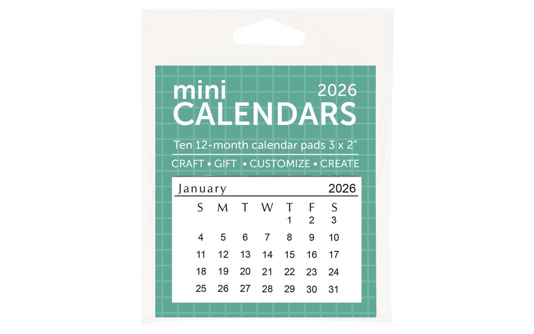 2026 Mini Tear-off Calendars - Pack of 10 NON-ADHESIVE Back. - Etsy