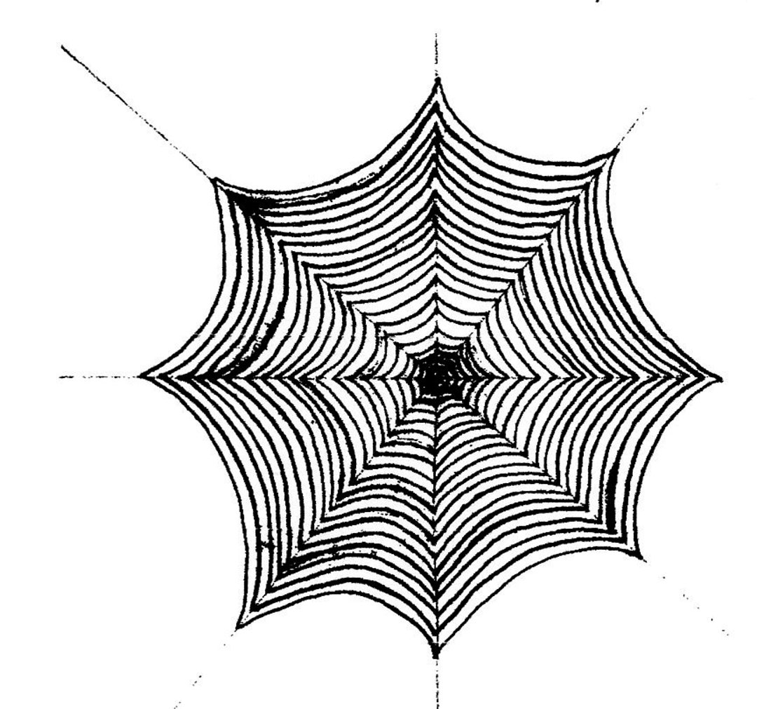 Spider Web Red Rubber Stamp-original Design 02207, Halloween Rubber ...