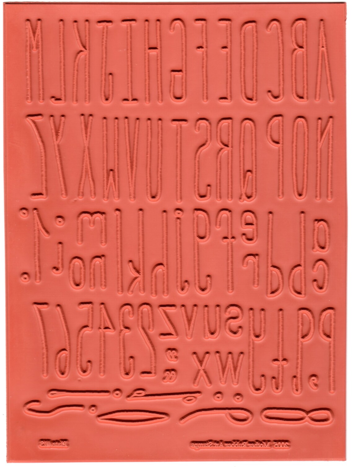 Full Sheet Red Rubber Stamps Original Alphabet Design - Etsy