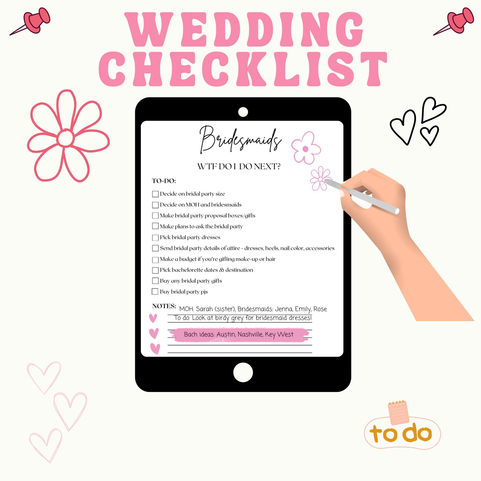 Ultimate Wedding Planning Checklist | Printable Wedding Planner PDF ...