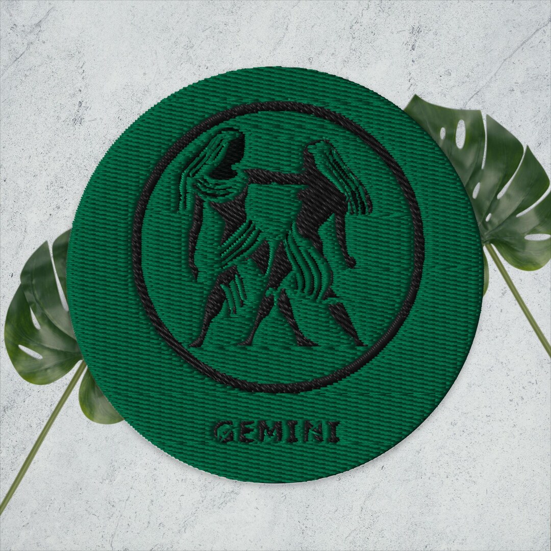 Gemini Zodiac Sign Embroidered Patches - Etsy
