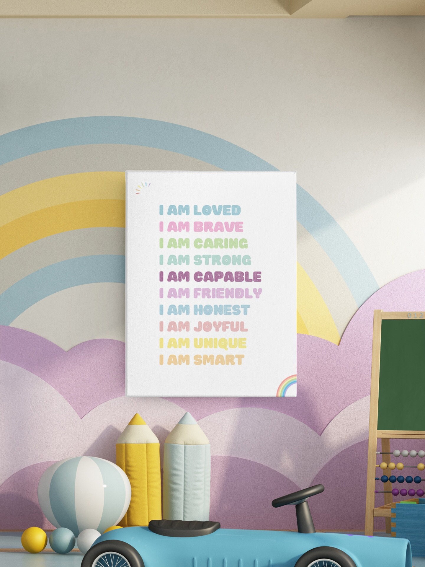 I Am Affirmations, Classroom Posters, Affirmations for Kids, Playroom ...