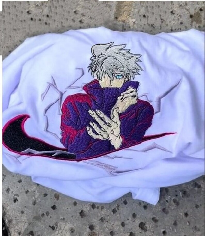 G.ojo Sa.toru Ju.jut.su Ka.isen Embroidered Sweatshirt, Anime ...