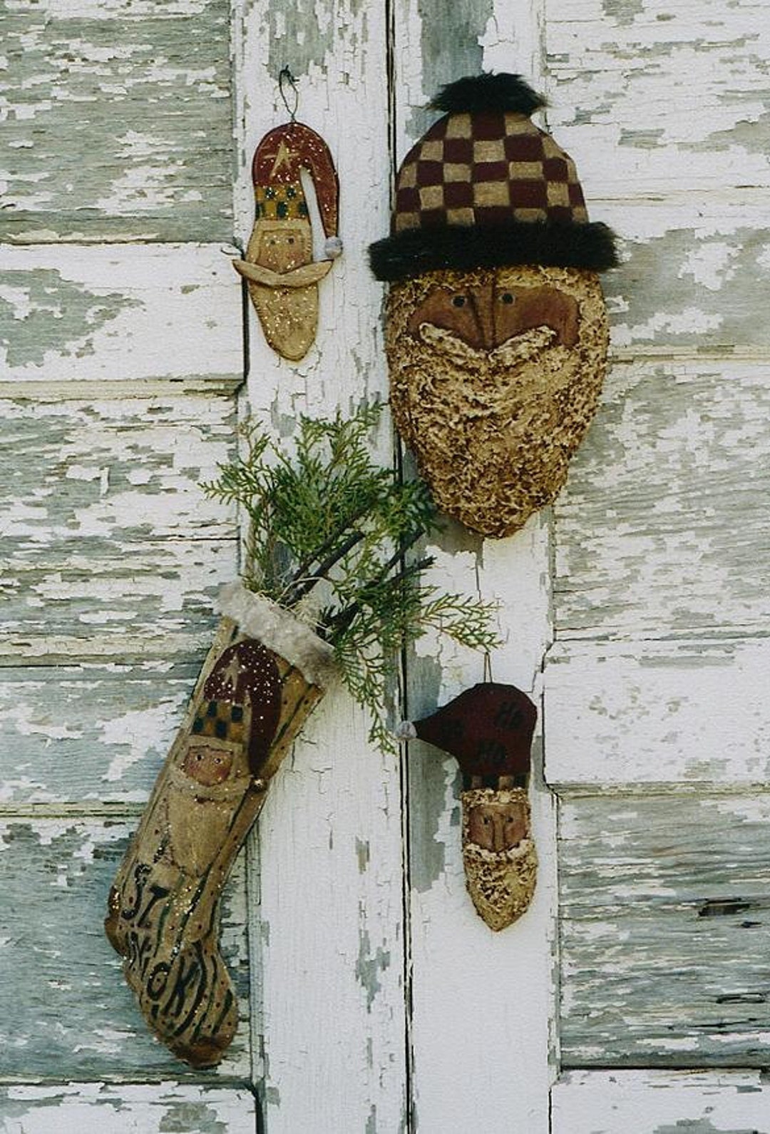 Primitive Christmas Pattern Epattern PDF Stocking Santa St. Nick ...