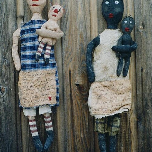 Primitive CAT Doll Pattern Epattern PDF Handpainted Fabric | Etsy