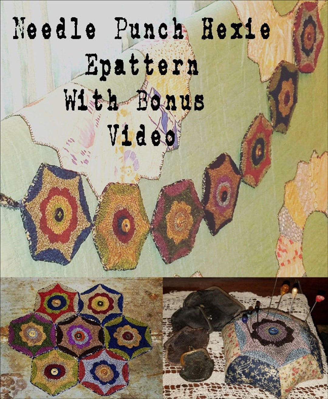 Primitive Punch Needle Pattern Epattern Pdf Punchneedle Needlepunch ...