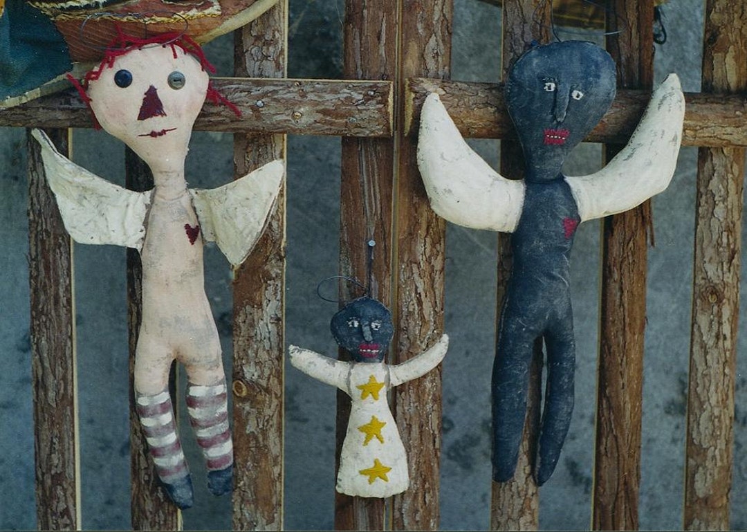 Primitive Angel Doll Pattern Epattern PDF Raddegy Ann Ornament Folkart ...