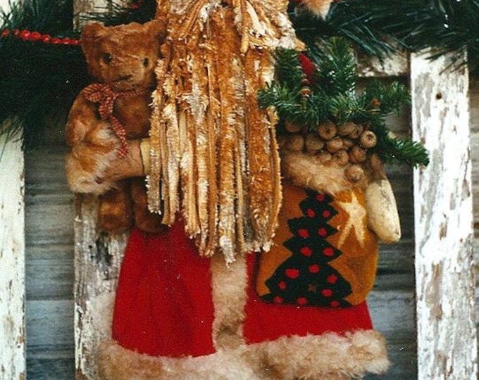 Primitive PATTERN Folk Art Santas - Etsy Canada