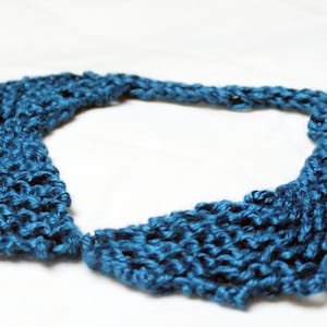 Easy Statement Necklace Knitting Pattern PDF Peter Pan Collar Silk Knit ...