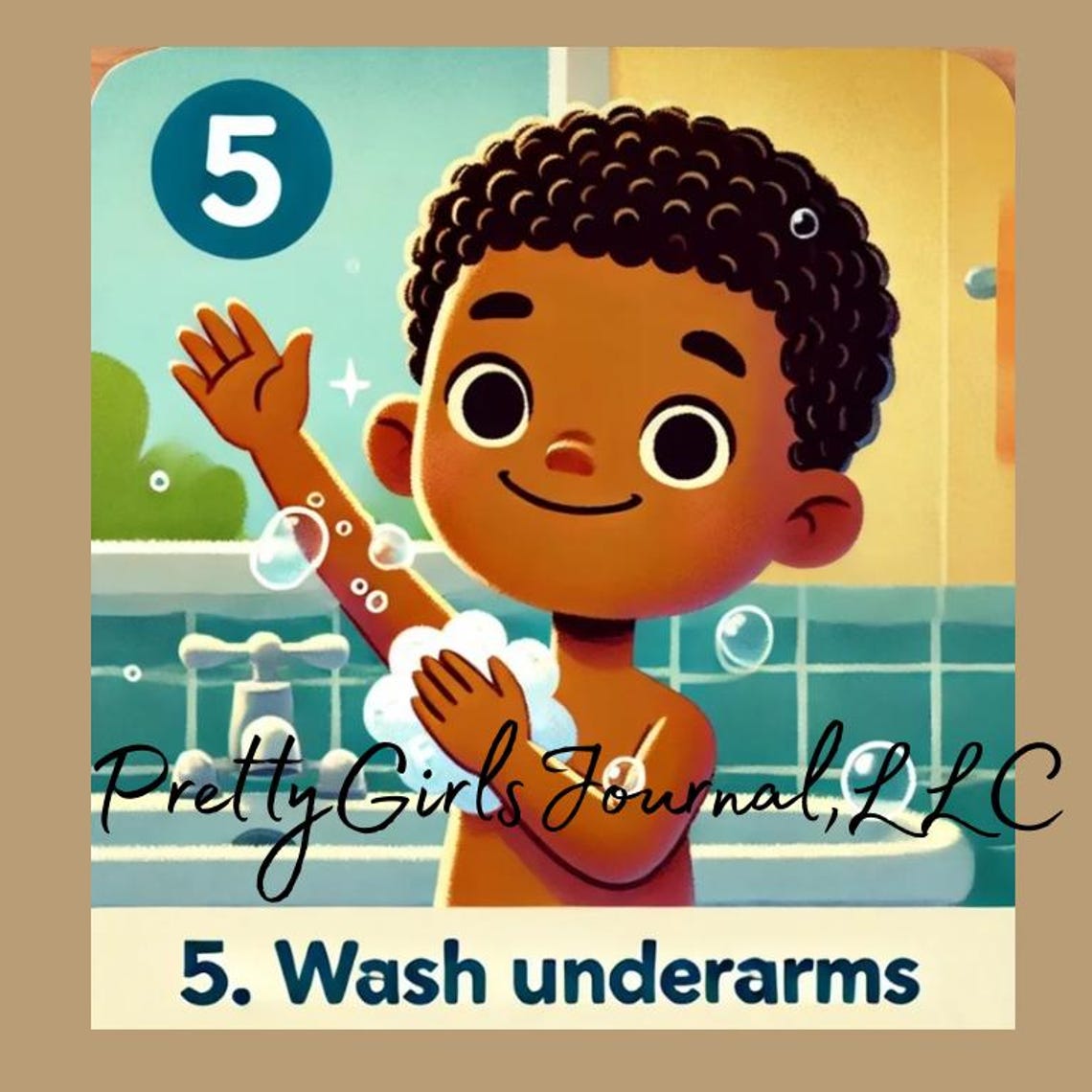 Bath Time Step (12) Flash Cards for Kids of All Ages| ADHD Kids| Autism ...