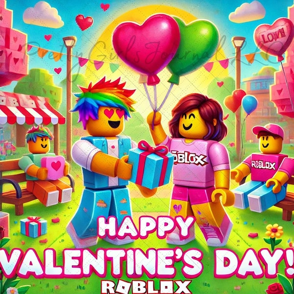 Roblox Valentines Day Cards - Etsy