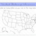 U.S. Map Labeling Worksheet! Practice Identifying All 50 States With ...