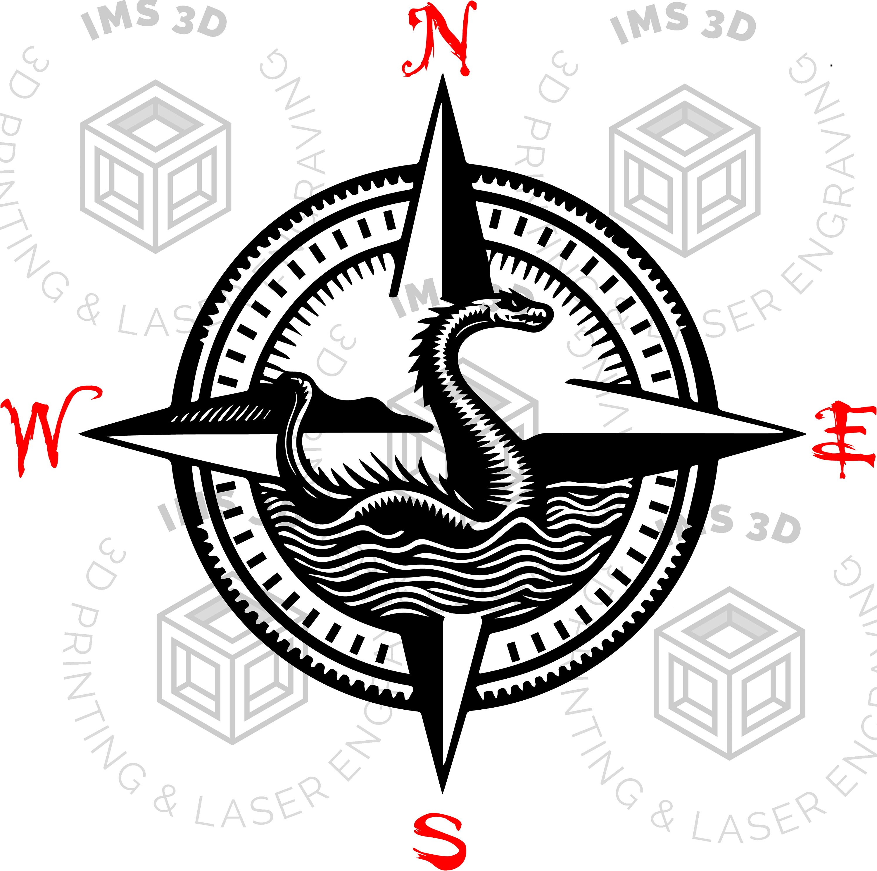 Compass Pack of SVG & PNG File for Laser Cutting, Digital Download - Etsy