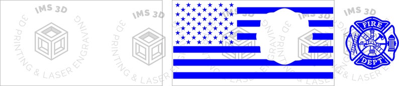 Fire Department Logo Flags SVG Bundle - 3 Unique Designs for Cricut and ...