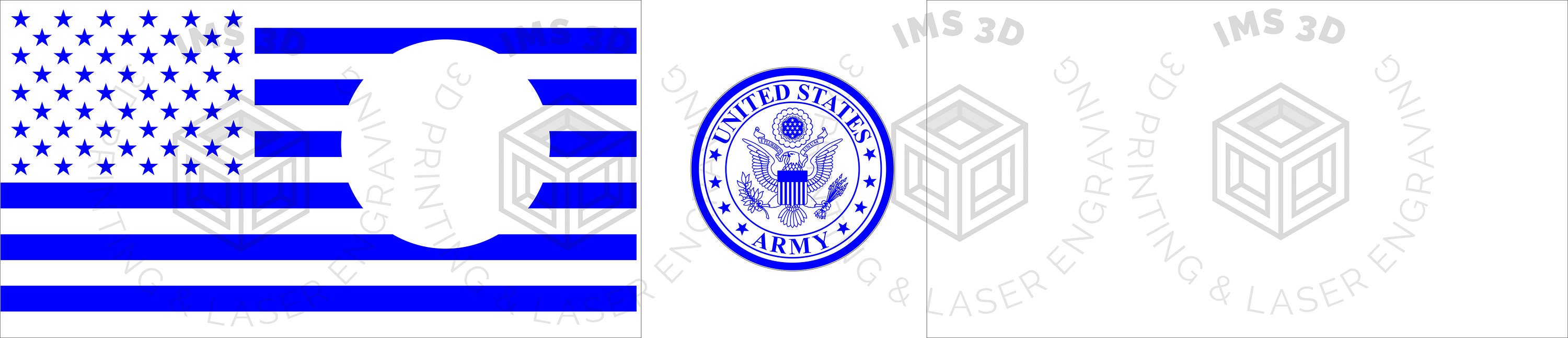 US Army Flag Design - SVG File for Laser Cutting - Perfect for CNC ...