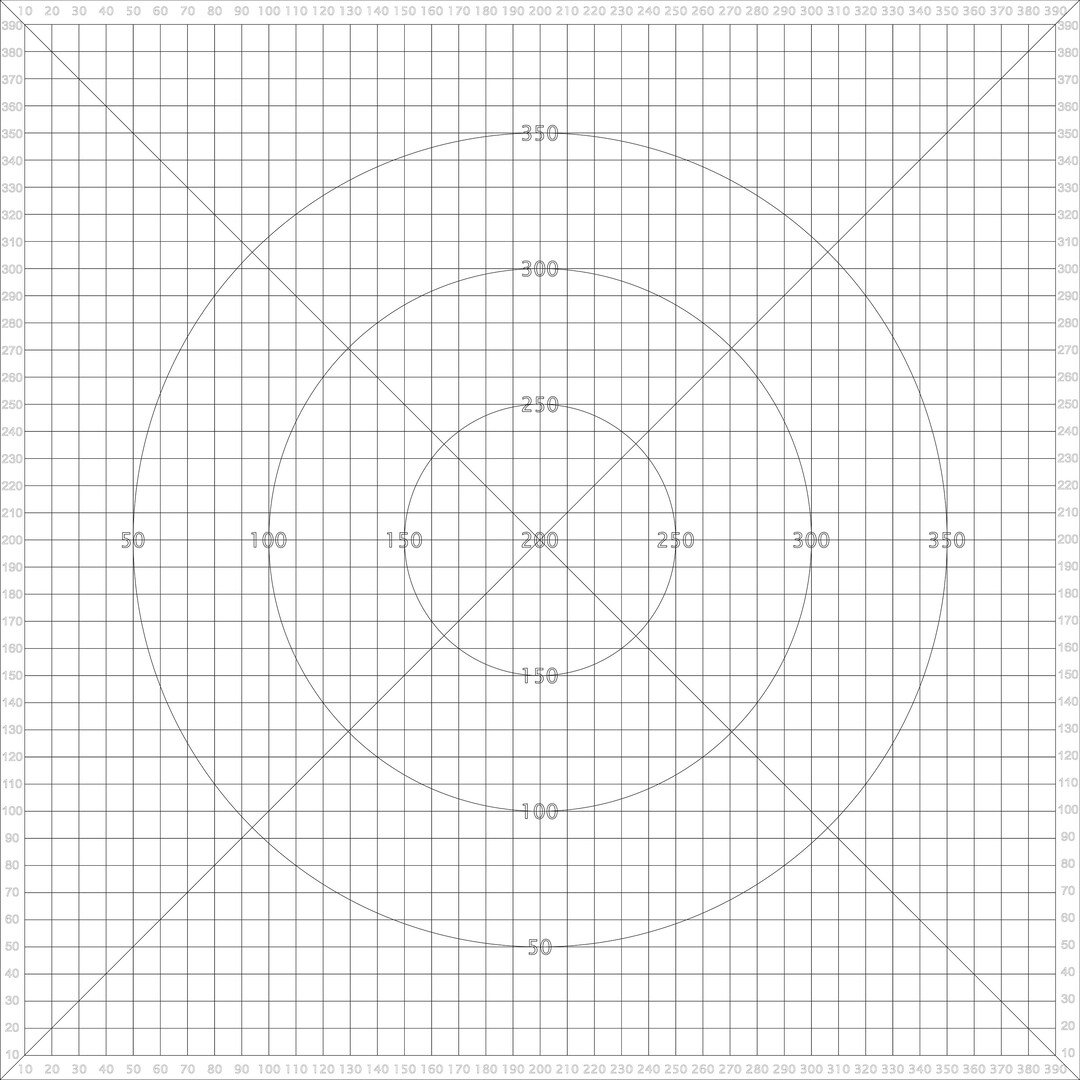 400 X 400 Wasteboard / Spoilboard Design SVG File for Laser Engraver - Etsy