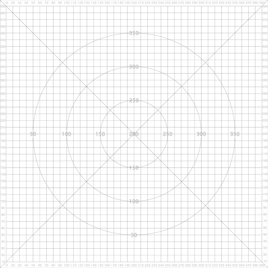 400 X 400 Wasteboard / Spoilboard Design SVG File for Laser Engraver - Etsy