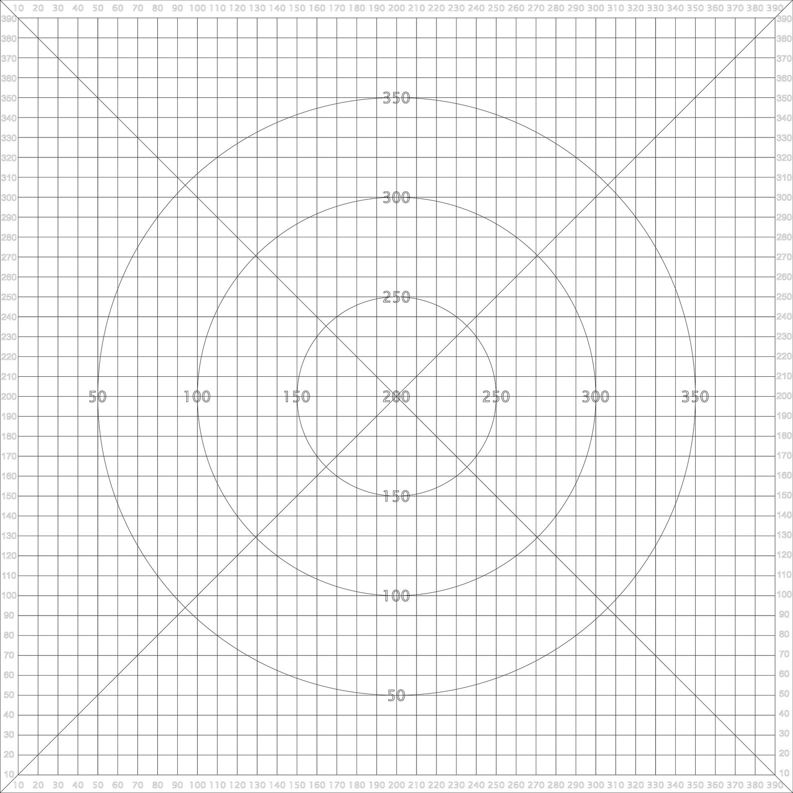 400 X 400 Wasteboard / Spoilboard Design SVG File for Laser Engraver - Etsy