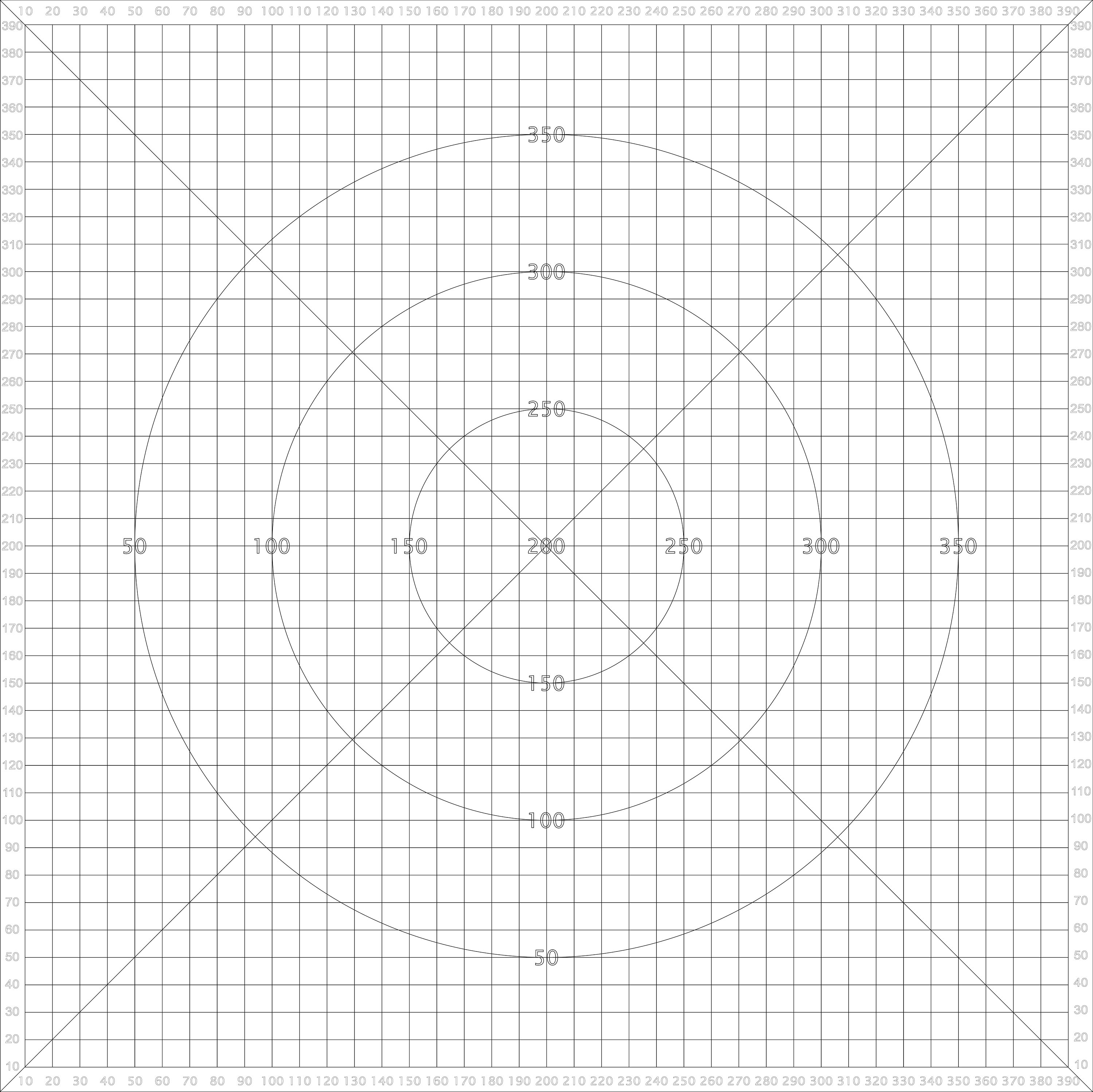 400 X 400 Wasteboard / Spoilboard Design SVG File for Laser Engraver - Etsy