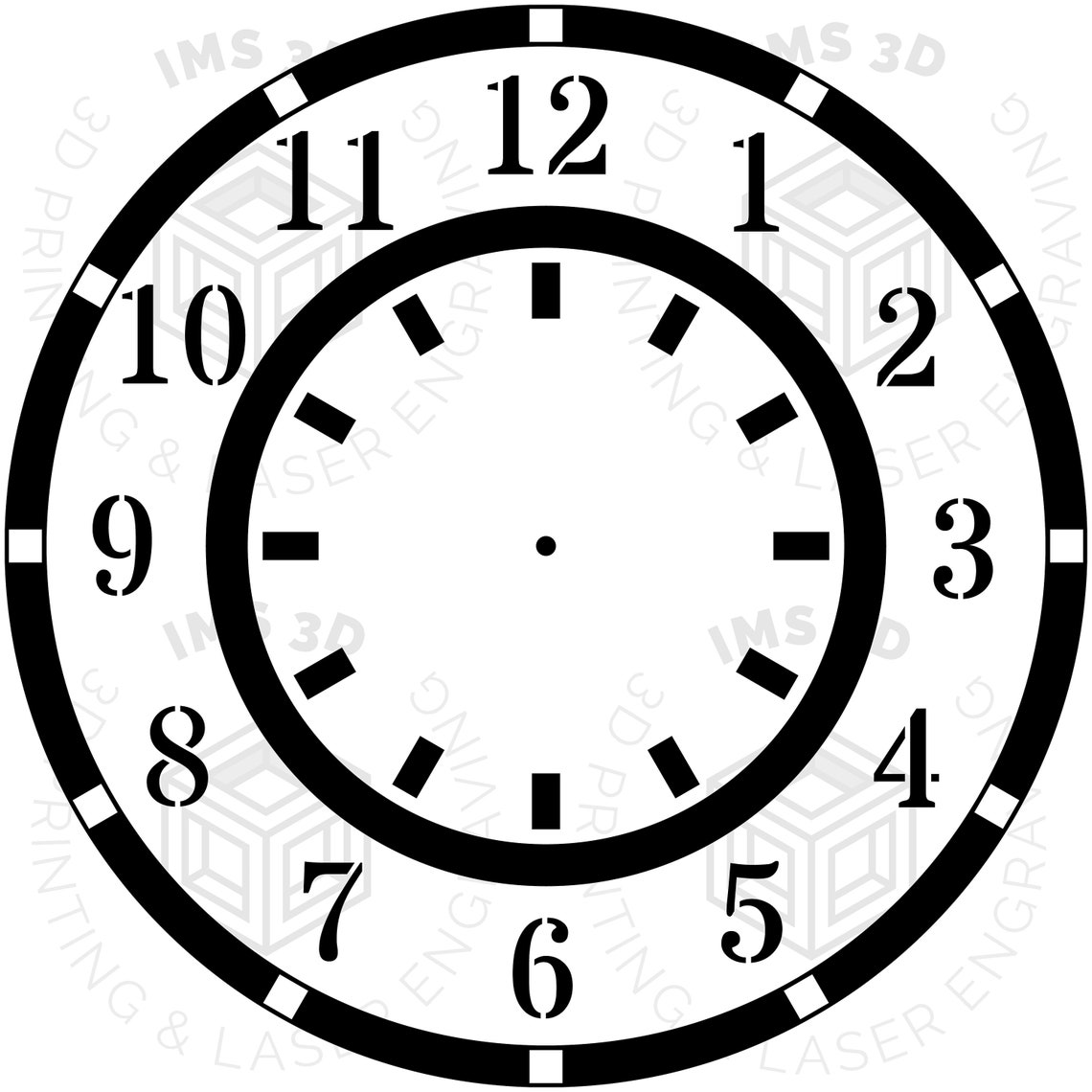 Six Basic Clock Faces Digital File Bundle – Perfect for DIY Clock ...