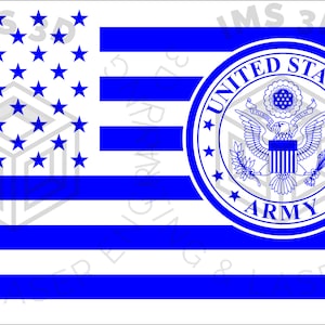 US Army Flag Design - SVG File for Laser Cutting - Perfect for CNC ...
