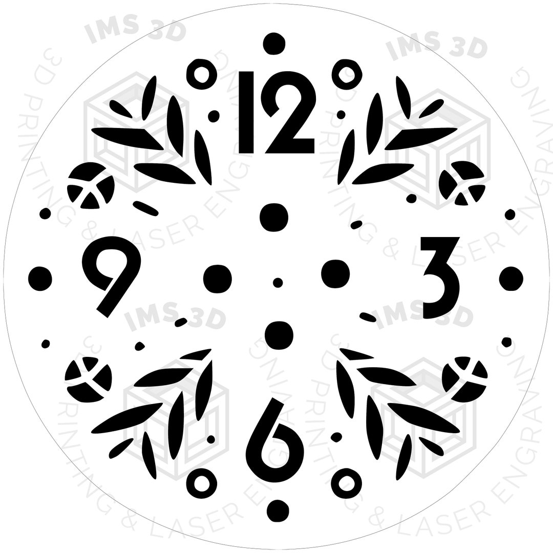 Six Basic Clock Faces Digital File Bundle – Perfect for DIY Clock ...