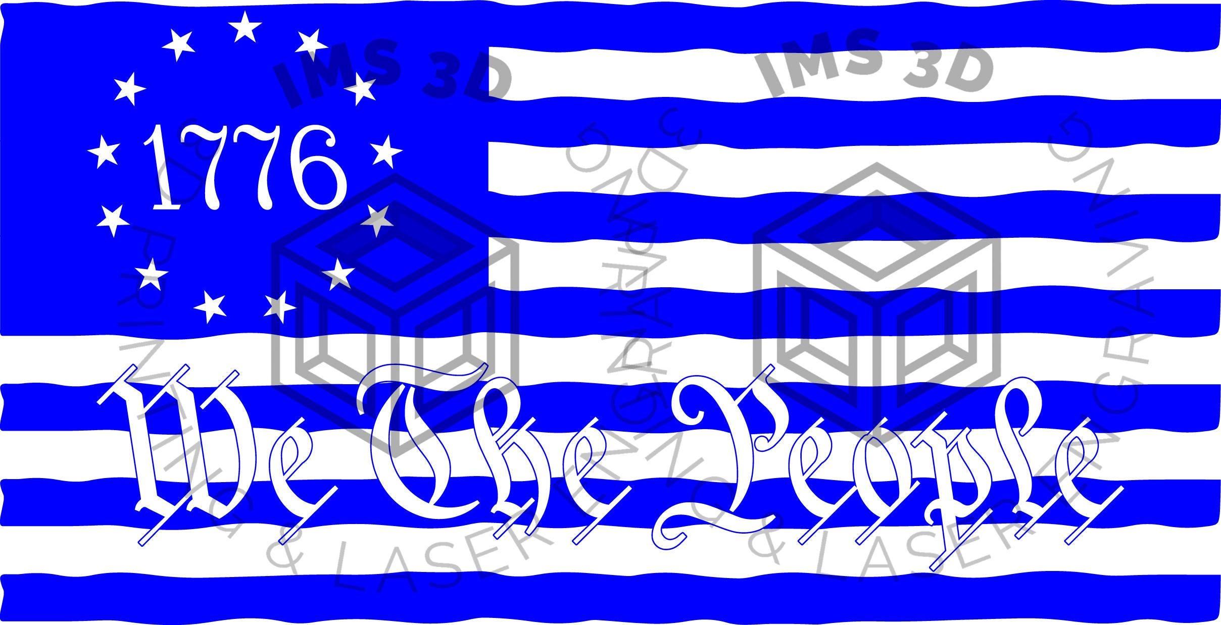 We the People 1776 SVG File for Laser Cut & Cricut - Patriotic American ...