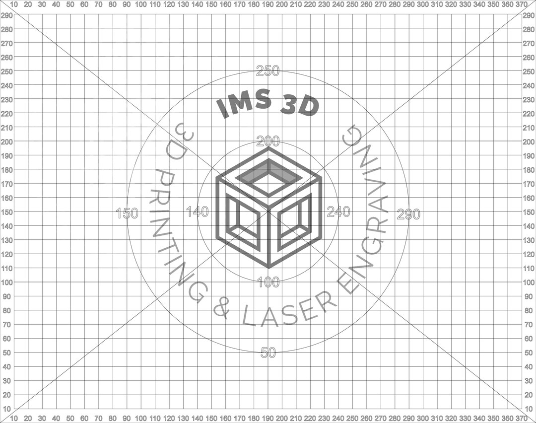 300 X 380 Wasteboard / Spoilboard Design SVG File for Laser Engraver ...