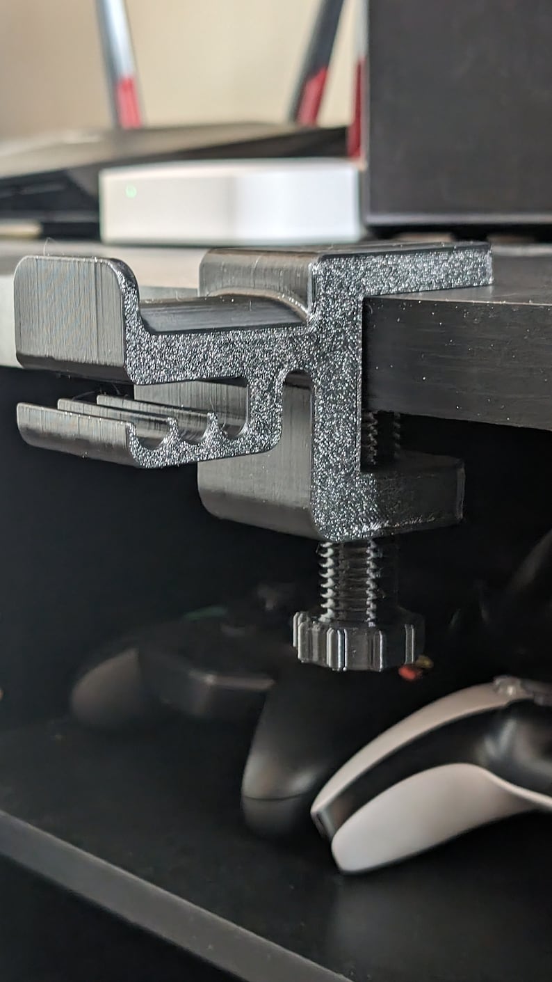 3D Printed Headphone Holder - Desk Clamp Mount for Gaming, Studio, and ...
