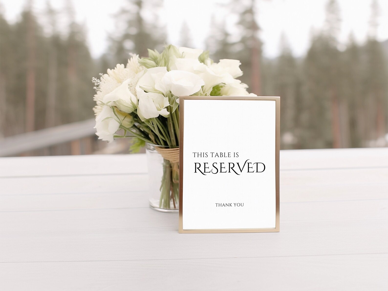 Simple Reserved Wedding Sign Download, Wedding Table Signs, Wedding ...