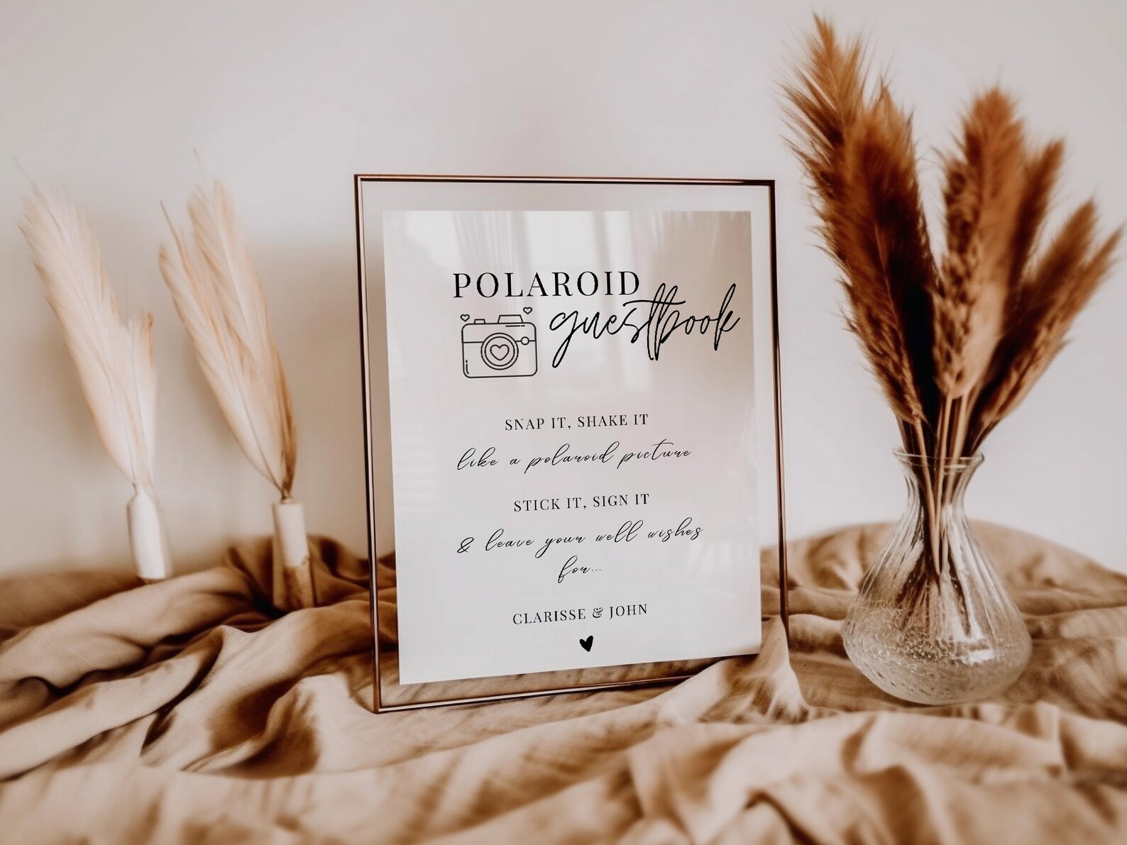 Snap It Shake It, Polaroid Sign and Book, Table Wedding Sign, Photo ...