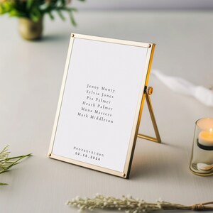 Modern Table Numbers Template, Minimal Table Signs, Wedding Table Decor ...