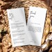 Double-sided Menu and Thank You Card, Editable Thank You Card, Wedding ...