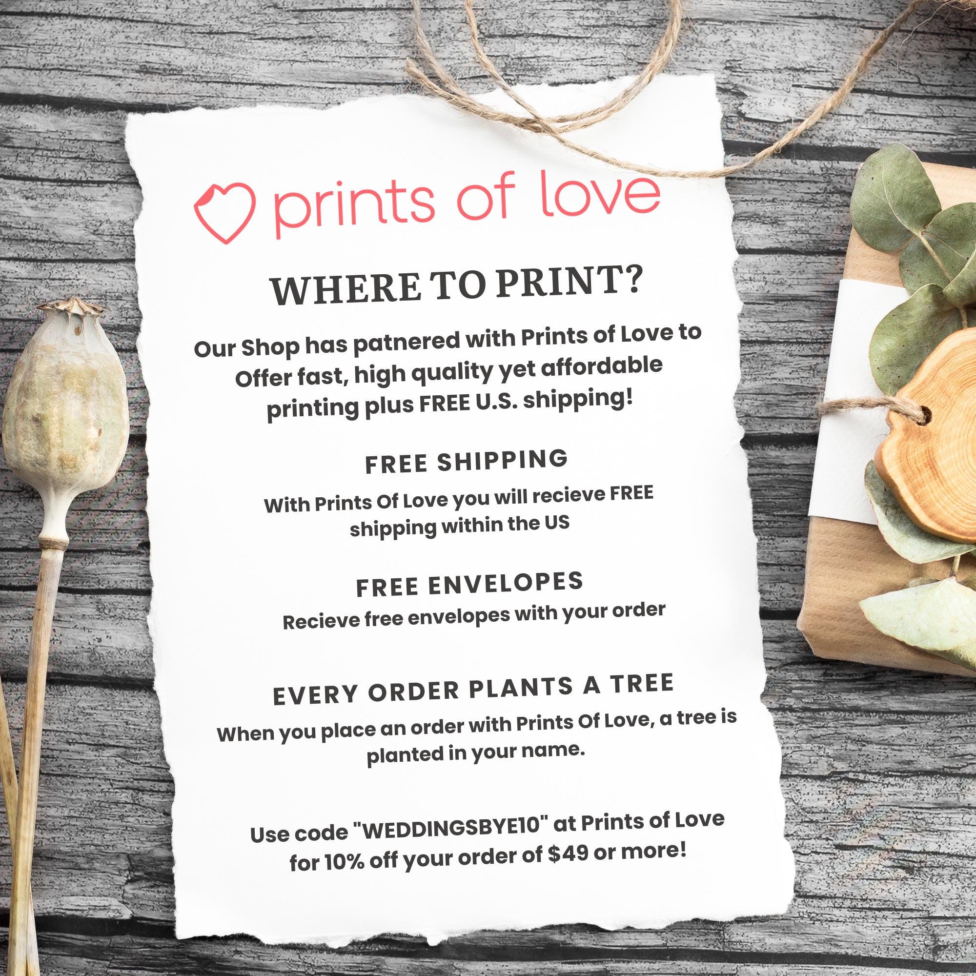 Double-sided Menu and Thank You Card, Editable Thank You Card, Wedding ...