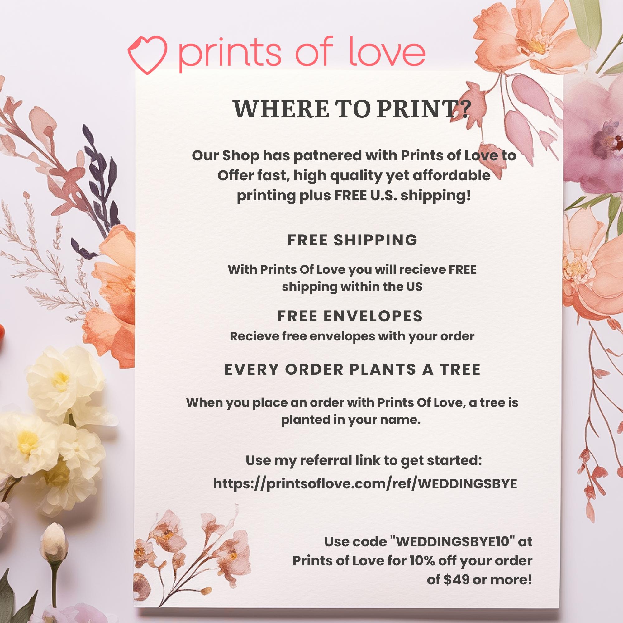 Formal Wedding Program Template, Minimalist Wedding Ceremony Program Template, Modern Script ...