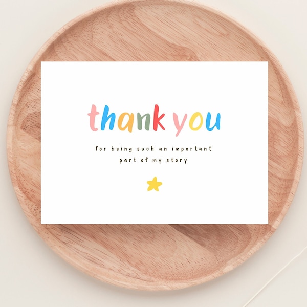 Thank You for Being a Part of My Story - Etsy