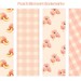 Peach Blossom Bookmarks, Cute Printable Bookmarks, Pink Bookmarks ...