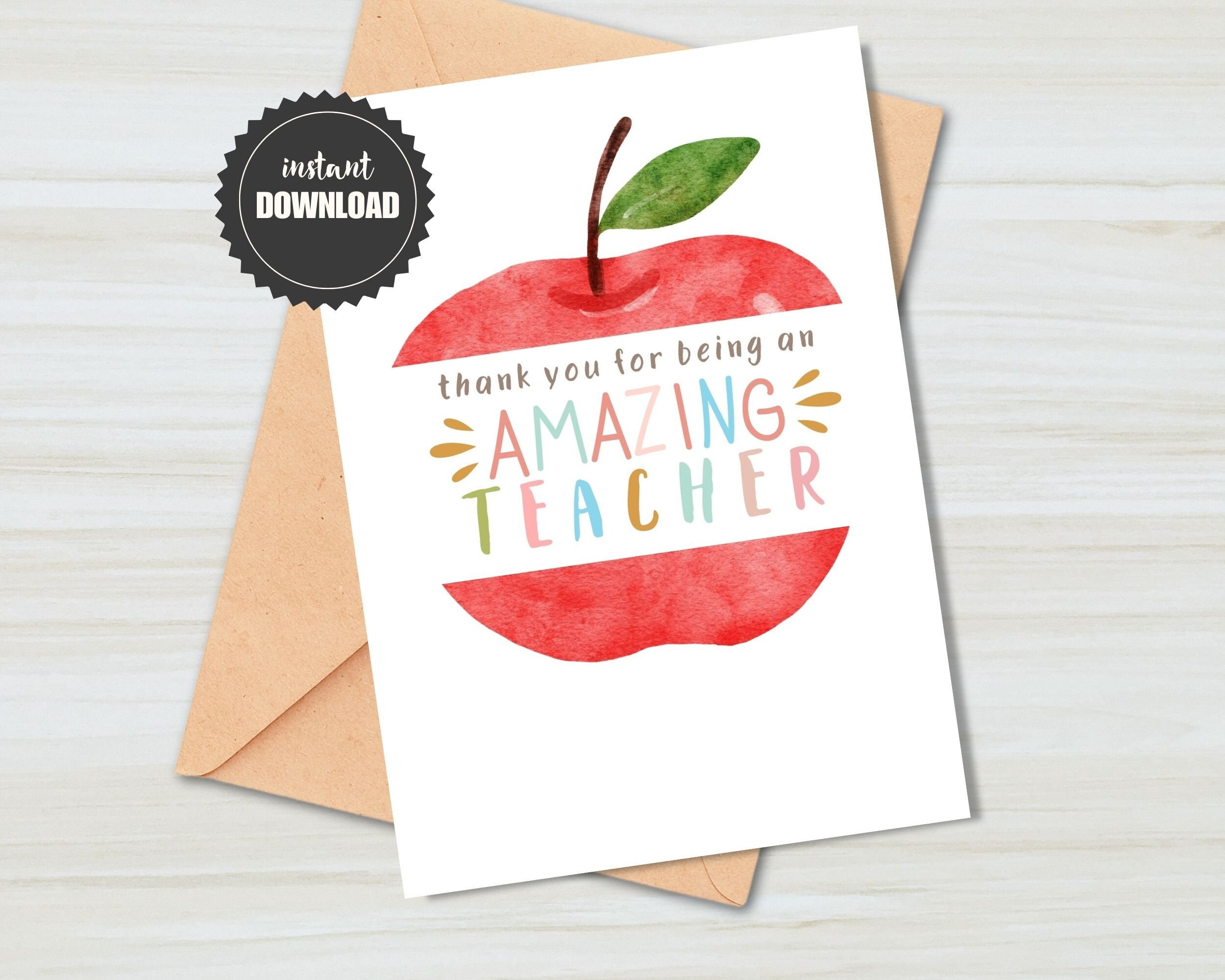 Thank You for Being an Amazing Teacher, Teacher Appreciation Week, Best ...