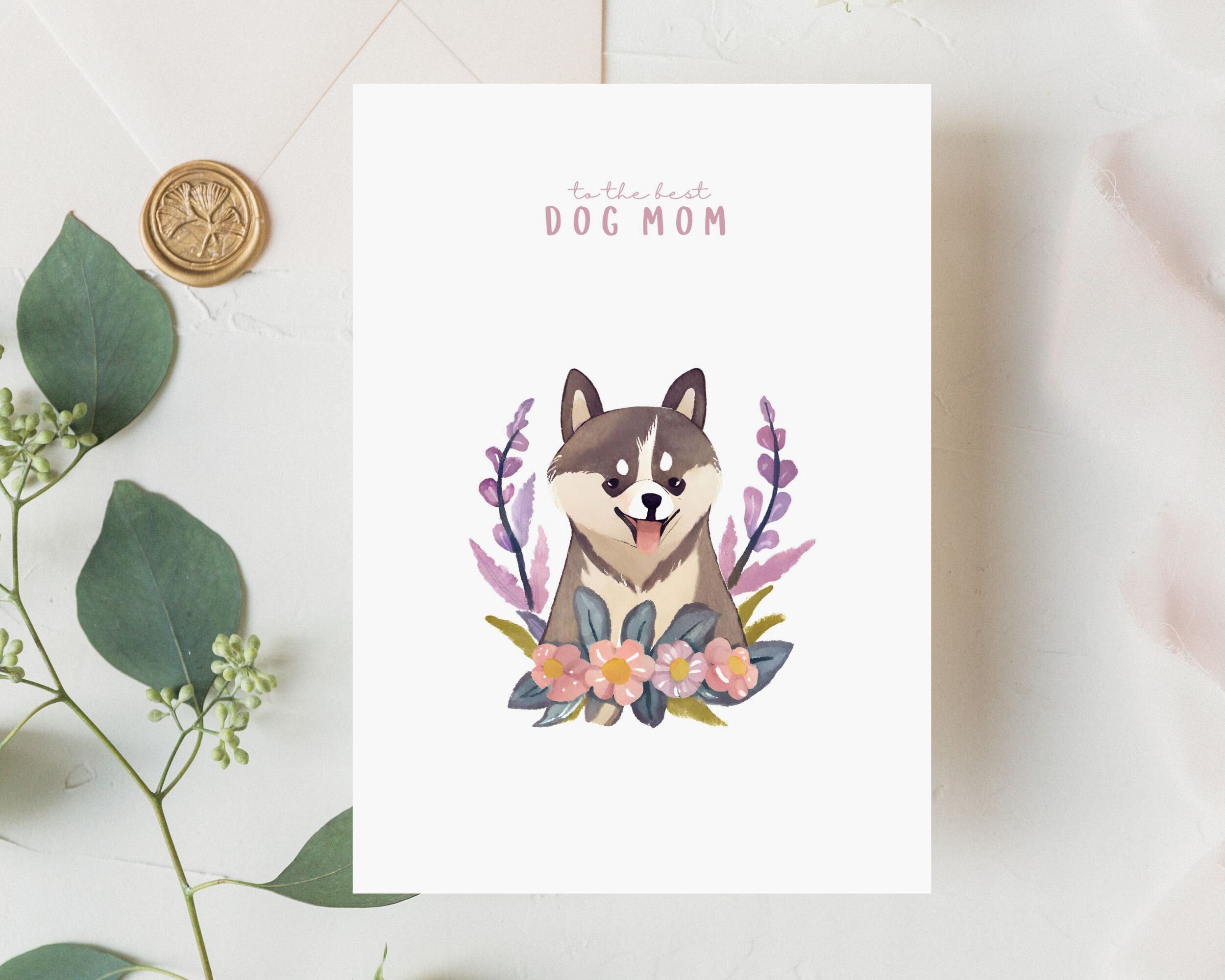 Best Dog Mom Printable PNG JPG PDF, Happy Mother's Day Card, Mother's ...