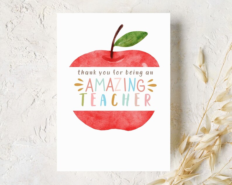 Thank You for Being an Amazing Teacher, Teacher Appreciation Week, Best ...