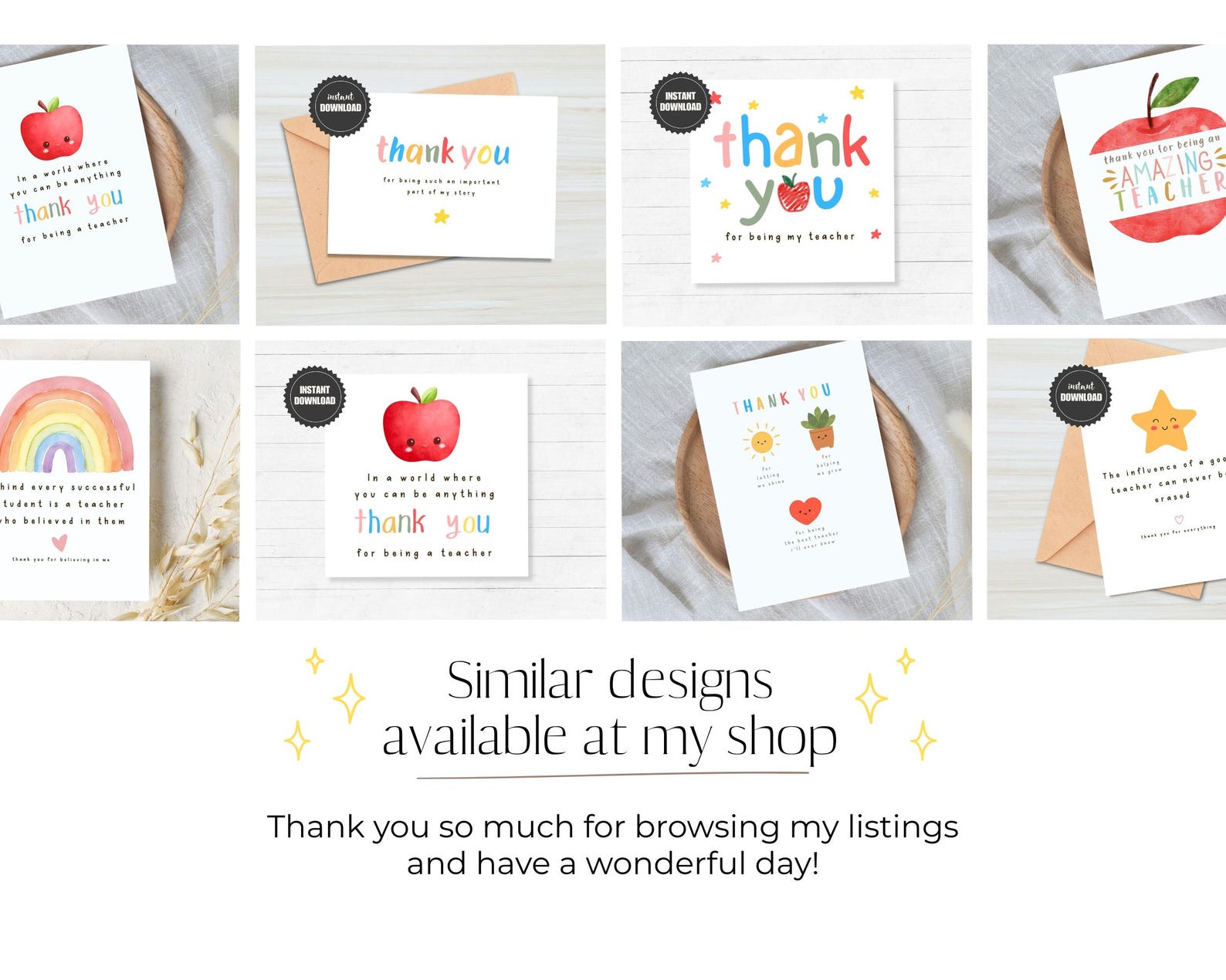 Thank You for Inspiring Minds, Teacher Appreciation Week Card, Best ...