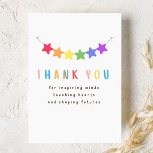 Thank You for Inspiring Minds, Teacher Appreciation Week Card, Best ...