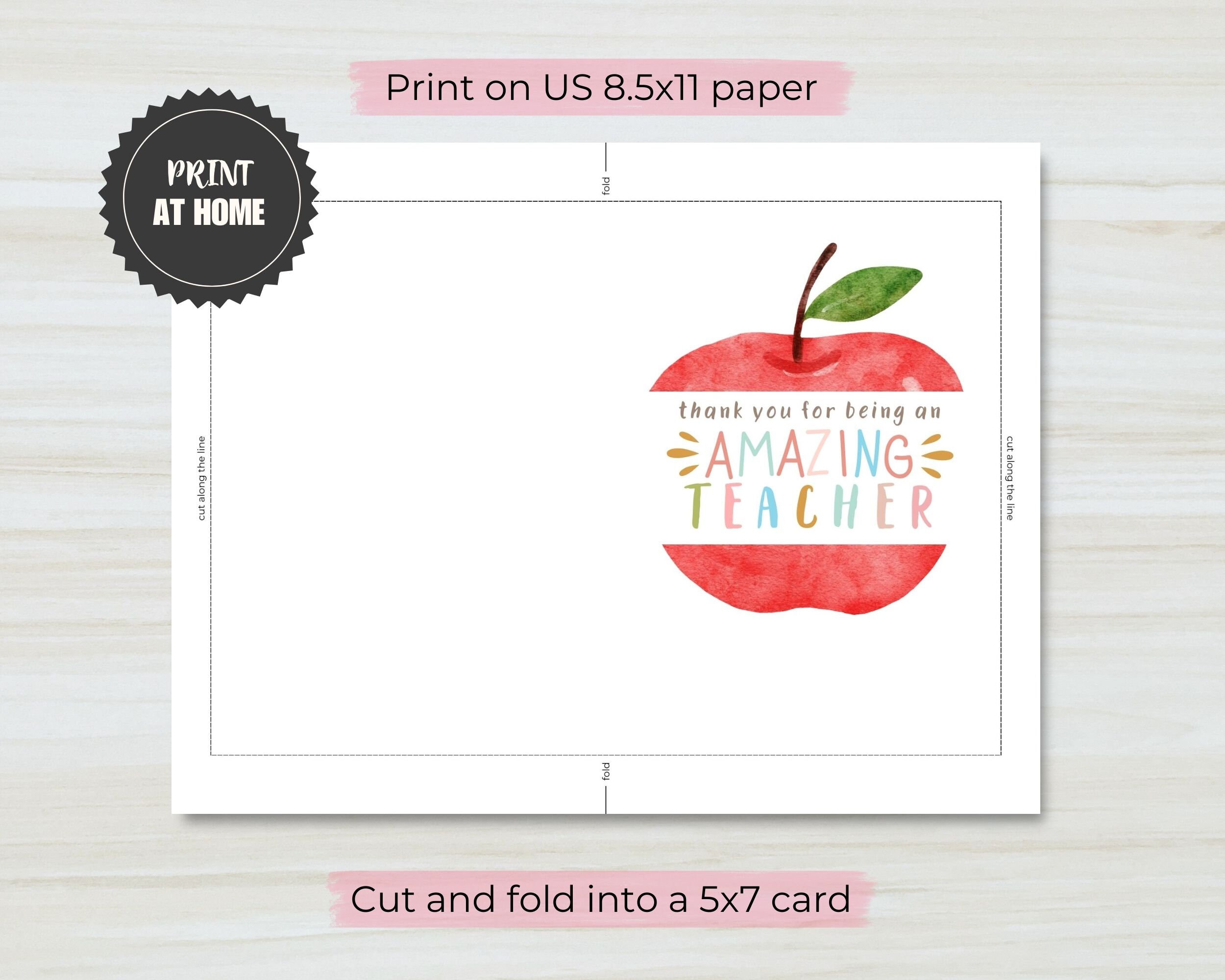 Thank You for Being an Amazing Teacher, Teacher Appreciation Week, Best ...