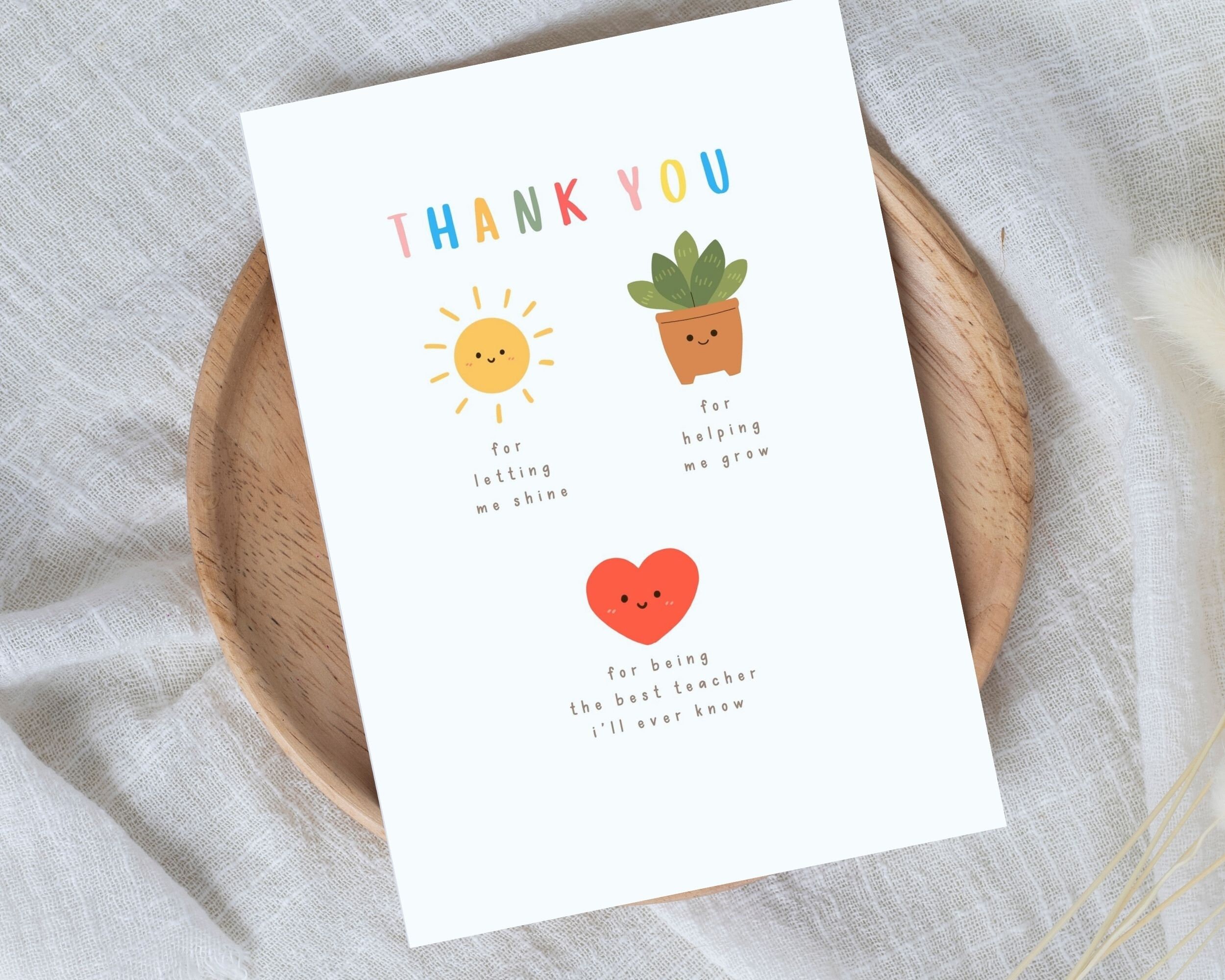 Teacher Appreciation Week Card, Thank You Teacher, Teacher Gift for ...