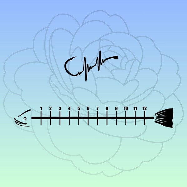 Fish Ruler Svg - Etsy