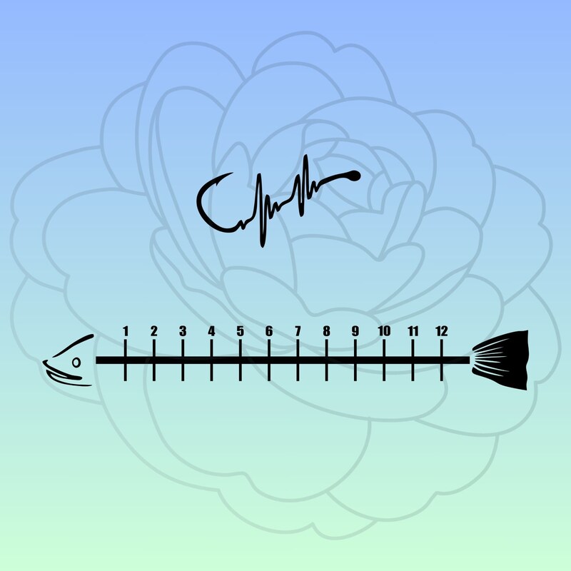 Fish Ruler Svg - Etsy