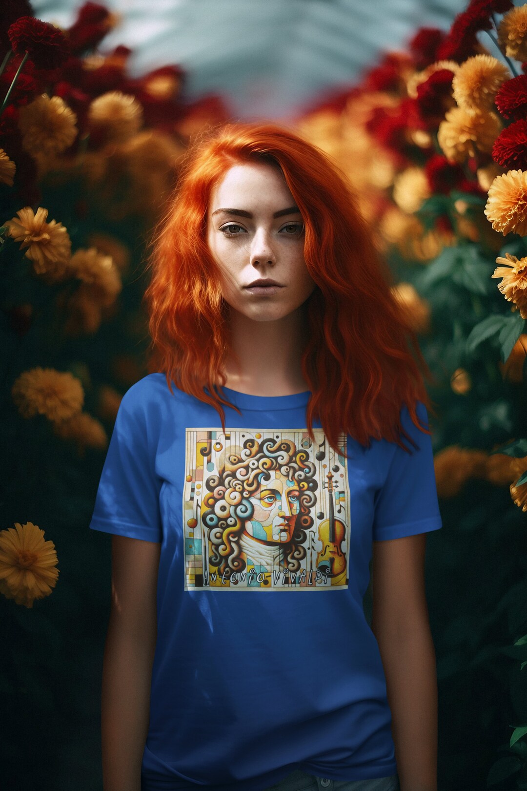 Antonio Vivaldi Composerpop-art Unisex Crewneck T-shirt, Vivaldi Tee ...