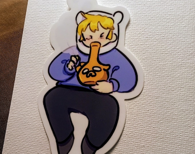 3" Vinyl Finn and Jake Bong Sticker | Adventure Time | Waterproof - Etsy